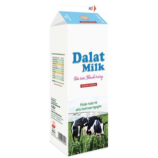 Sữa Tươi Đà Lạt Milk 950ml - Hộp - CloudMart Chuyên cung cấp nguyên ...