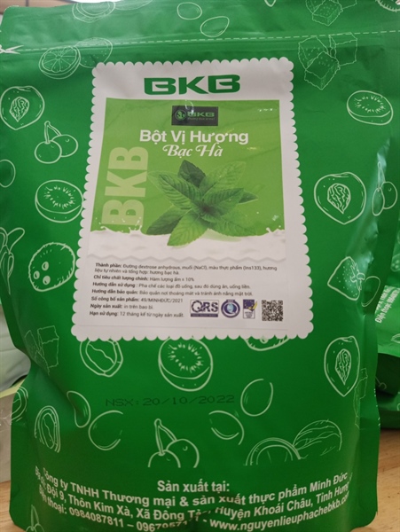 Bột vị bạc hà 1kg BKB (10 gói/ thùng) - Gói - CloudMart Chuyên cung cấp nguyên liệu pha chế