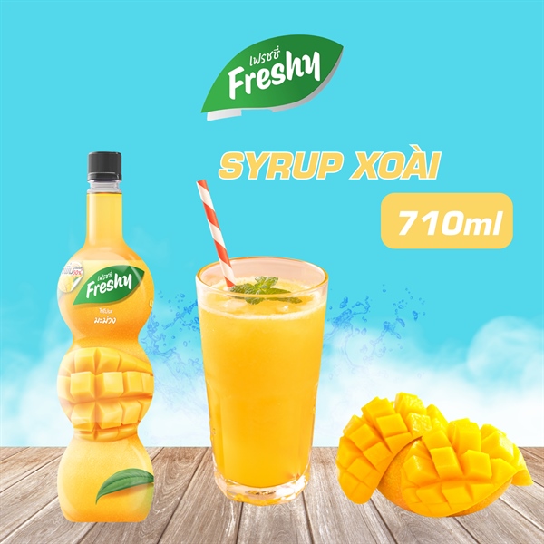 Syrup Thái Freshy hương xoài (Mango) 710ml (12 chai/ thùng) - Chai ...