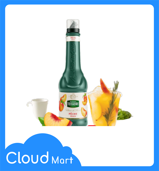 Puree đào Teisseire 1L (6 chai/ thùng) - Chai - CloudMart Chuyên cung cấp nguyên liệu pha chế