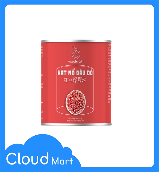 Hạt thủy tinh đậu đỏ Mon Búc Xia (12 lon/thùng) - CloudMart Chuyên cung cấp nguyên liệu pha chế